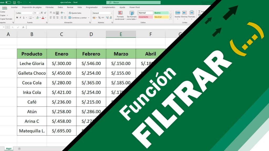 🤖 】Funciones de Excel: • [FILTRAR] • | El Tío Tech ⭐