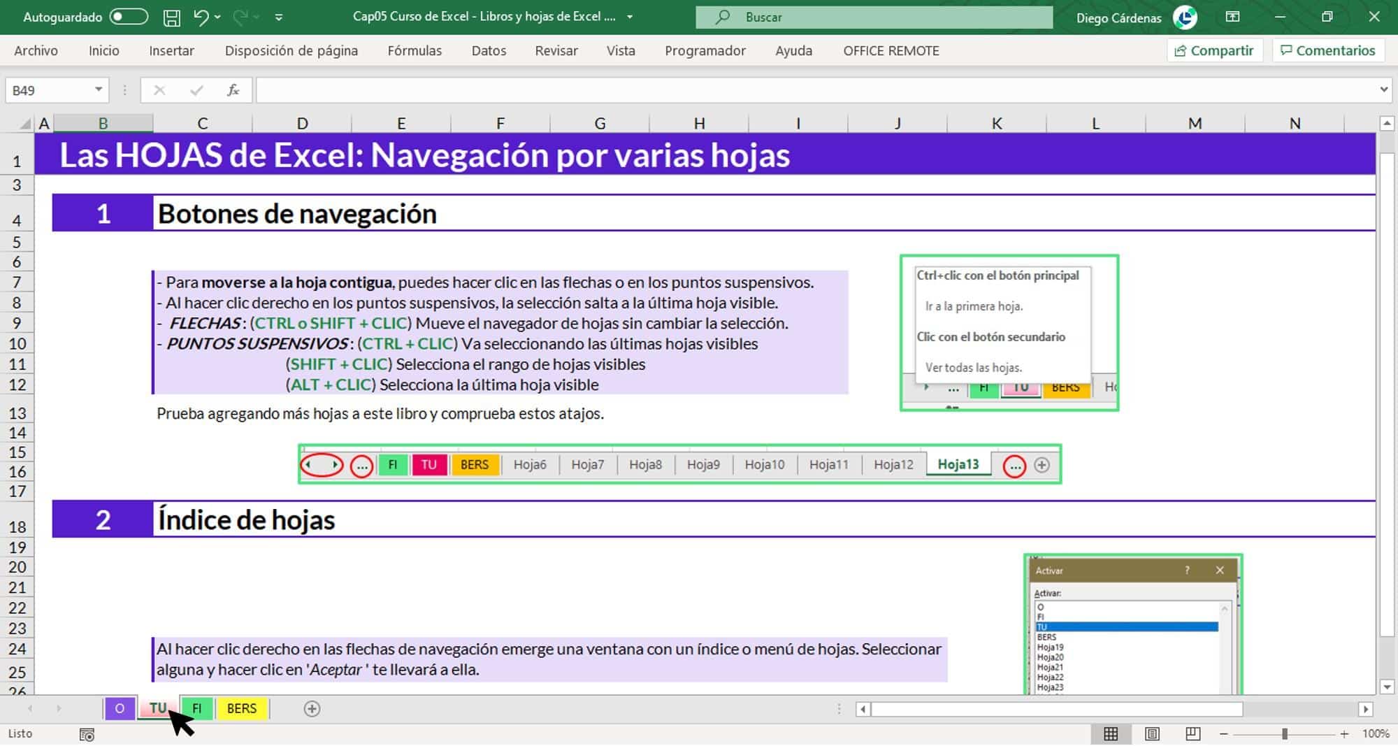 Capítulo 5: Qué son las hojas y libros de Excel | El Tío Tech
