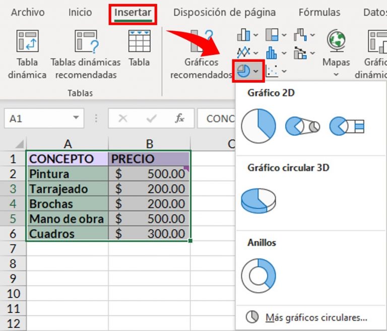 🚀 17: Cómo hacer Diagramas o Gráficos Circulares en Excel