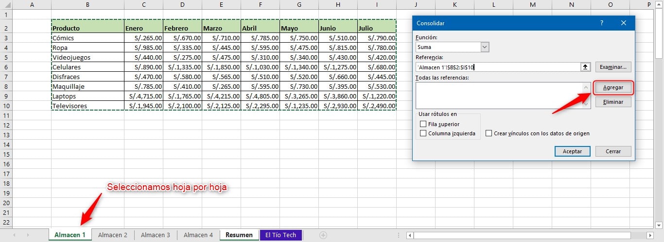 🚀 Capítulo 30: Consolidación de Datos en Excel | El Tío Tech
