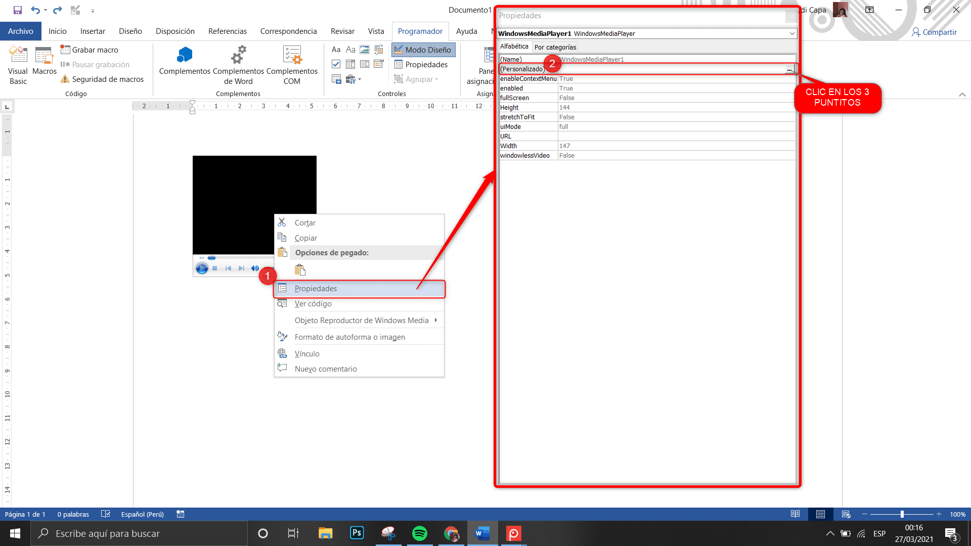 21 | Cómo insertar vídeos en Word desde Youtube o PC | 2026