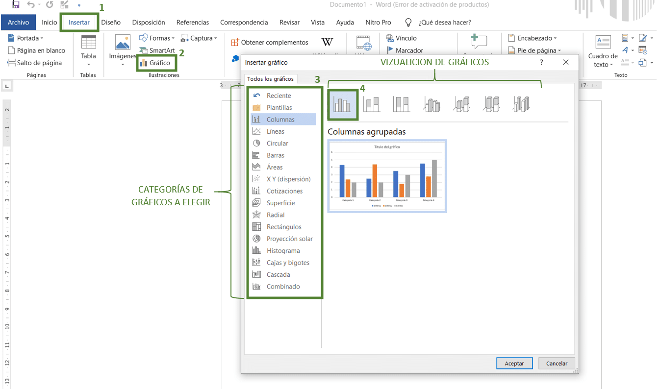 17 | Cómo insertar Gráficos Estadísticos en WORD | El Tío Tech 2025