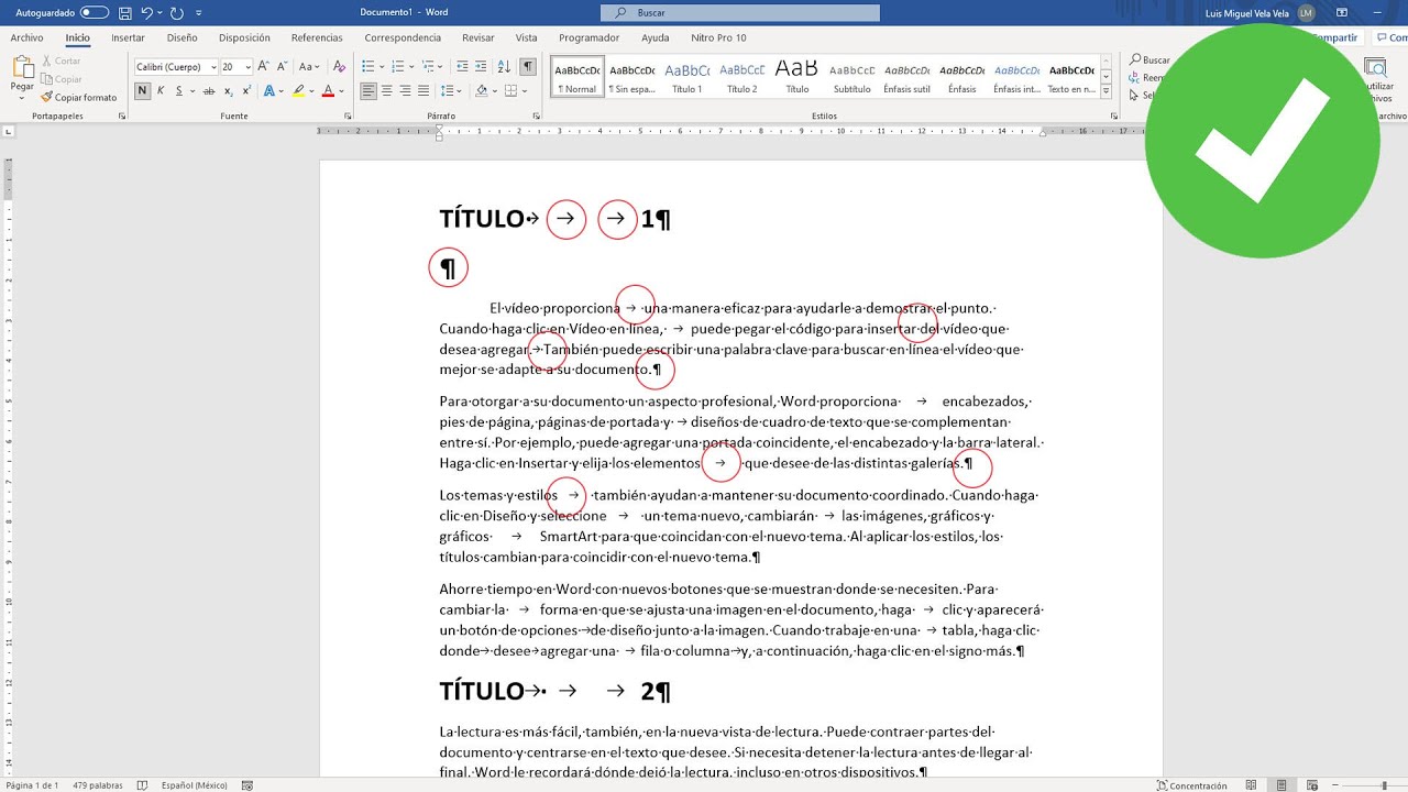 Bonus | Para qué es el CALDERÓN (¶) en WORD | El Tío Tech 2026