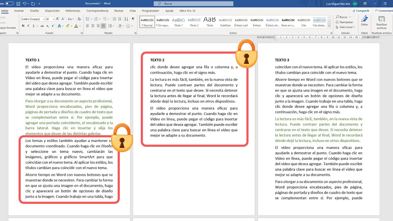 Cómo inmovilizar texto o párrafos en Word | El Tío Tech 2026