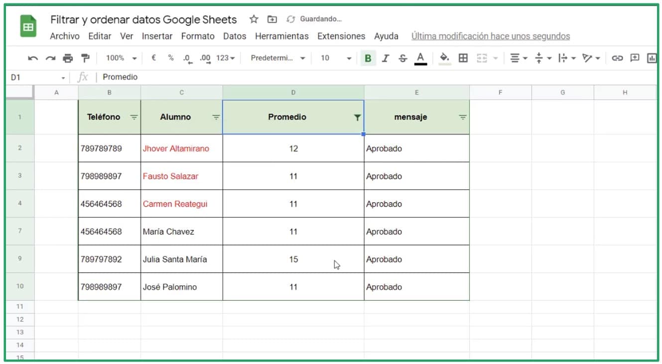 Cómo Filtrar y Ordenar Datos en Google Sheets | El Tío Tech 2025