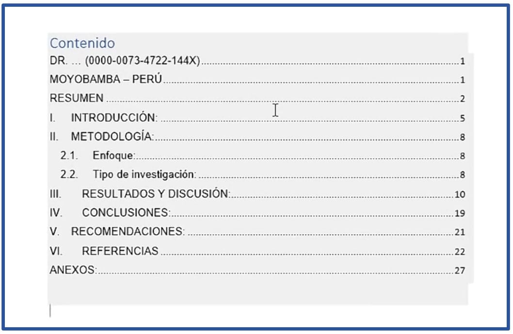💻 Cómo hacer Índice automático para Tesis en Word | El Tío Tech 2025