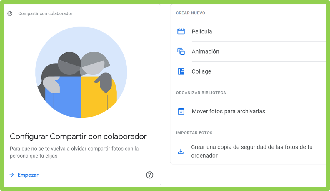 Como crear una cuenta de Google Fotos