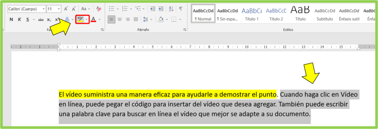 Como utilizar la herramienta de resaltado en Word