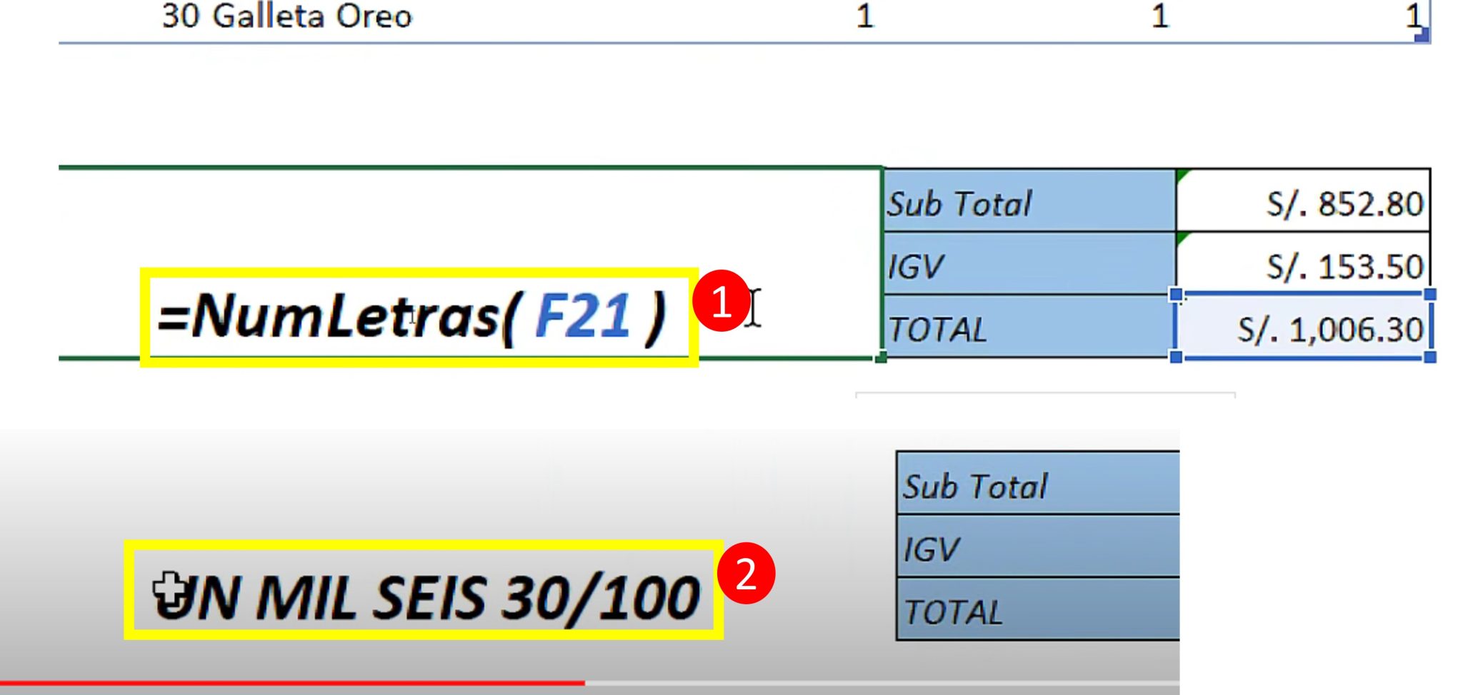 Cómo convertir de números a letras en Excel
