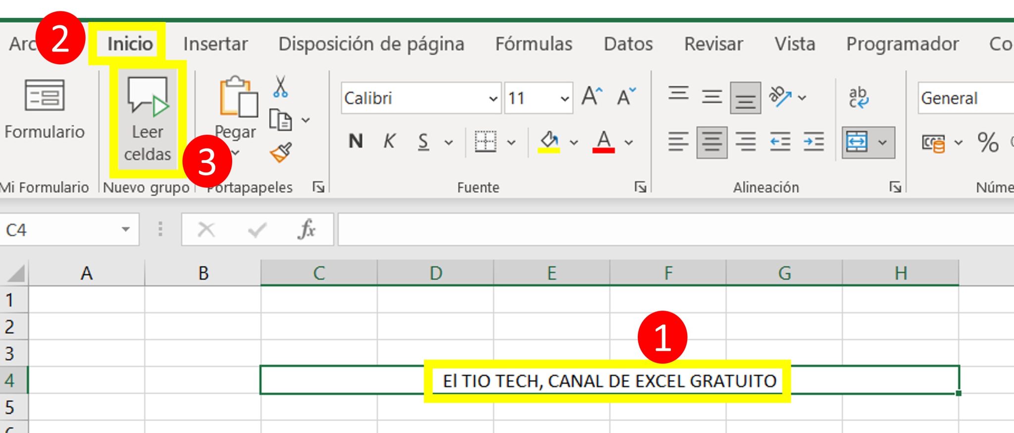 Como leer celdas en Excel