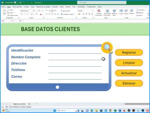 Base de datos con Botones en Excel: Agregar, Eliminar, Modificar y buscar