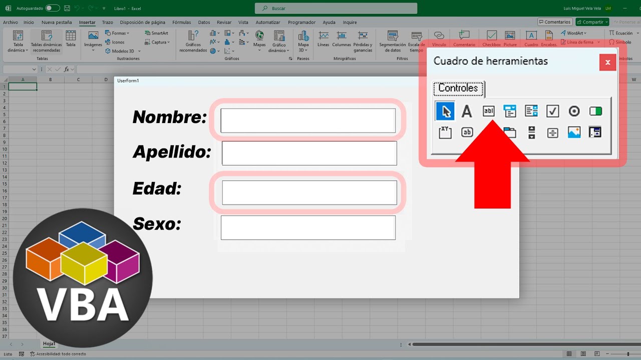 Cuadro De Texto Textbox En Formularios Vba Excel