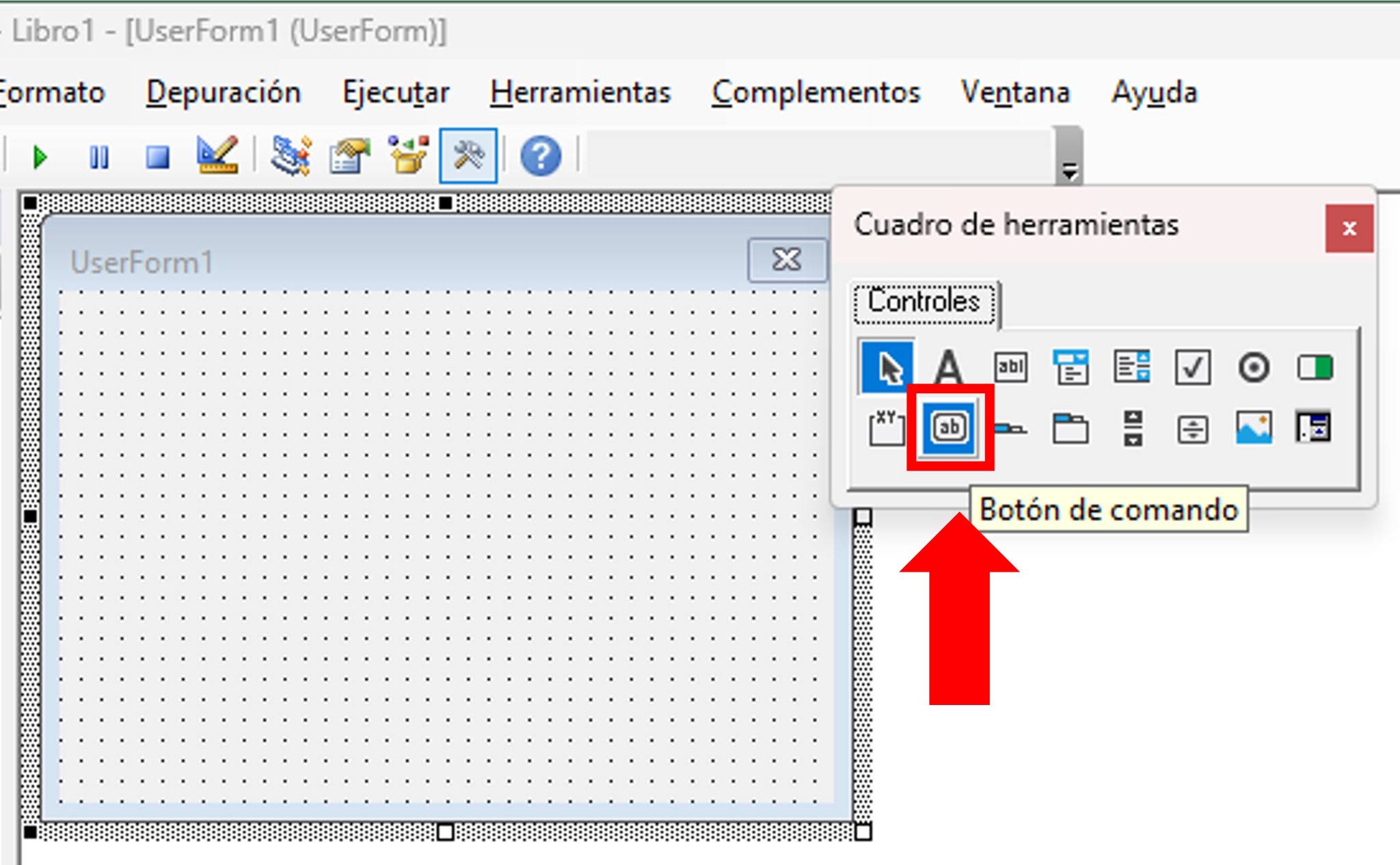 Uso del CommandButton y Frame en formularios VBA Excel