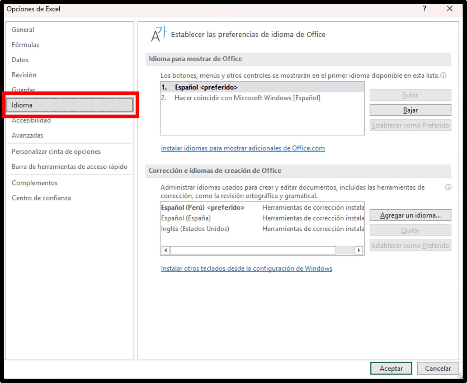 Como cambiar el idioma de Office 365 (Word, Excel o Power Point)