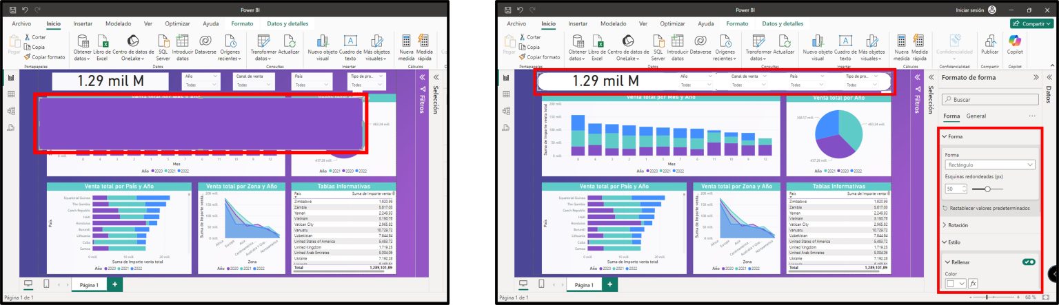 Aplicar Formato a las Visualizaciones de Power BI (Gráficos, Tarjetas y ...