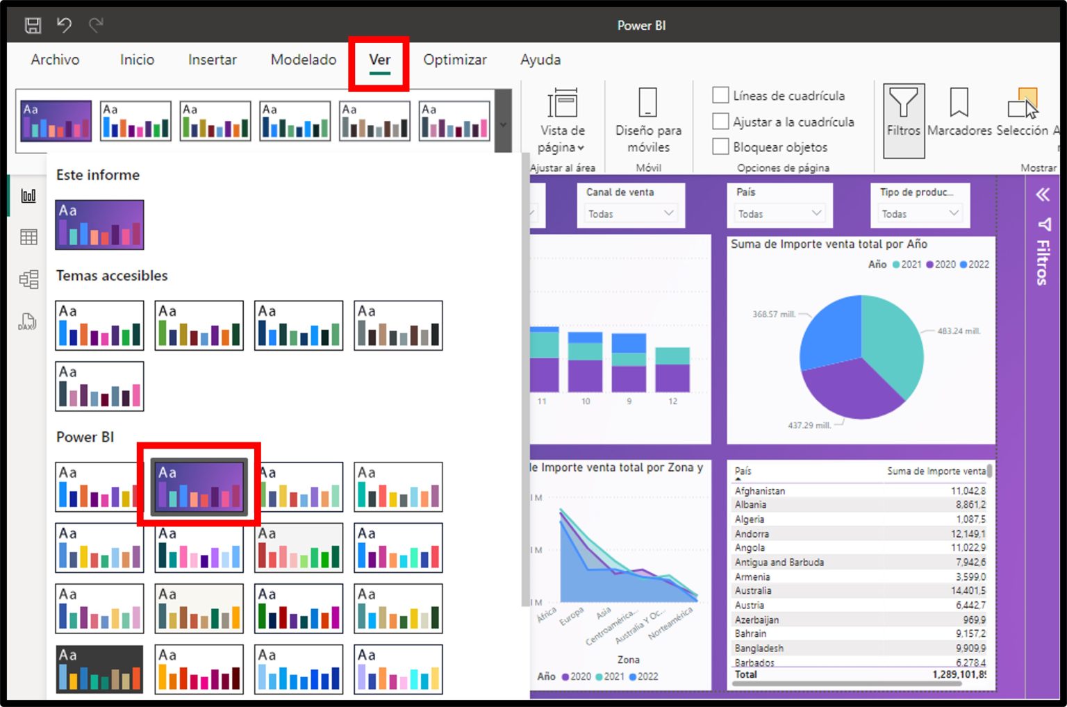 Aplicar Formato a las Visualizaciones de Power BI (Gráficos, Tarjetas y ...