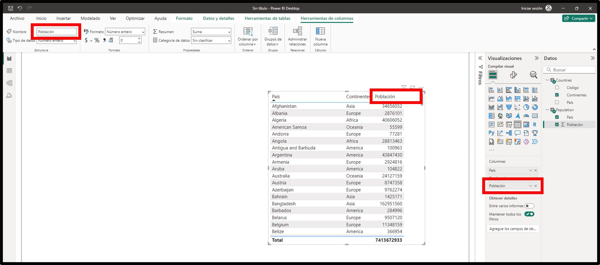 Visualización de Datos Tipo Tabla y Matriz en Power BI | Curso de Power BI