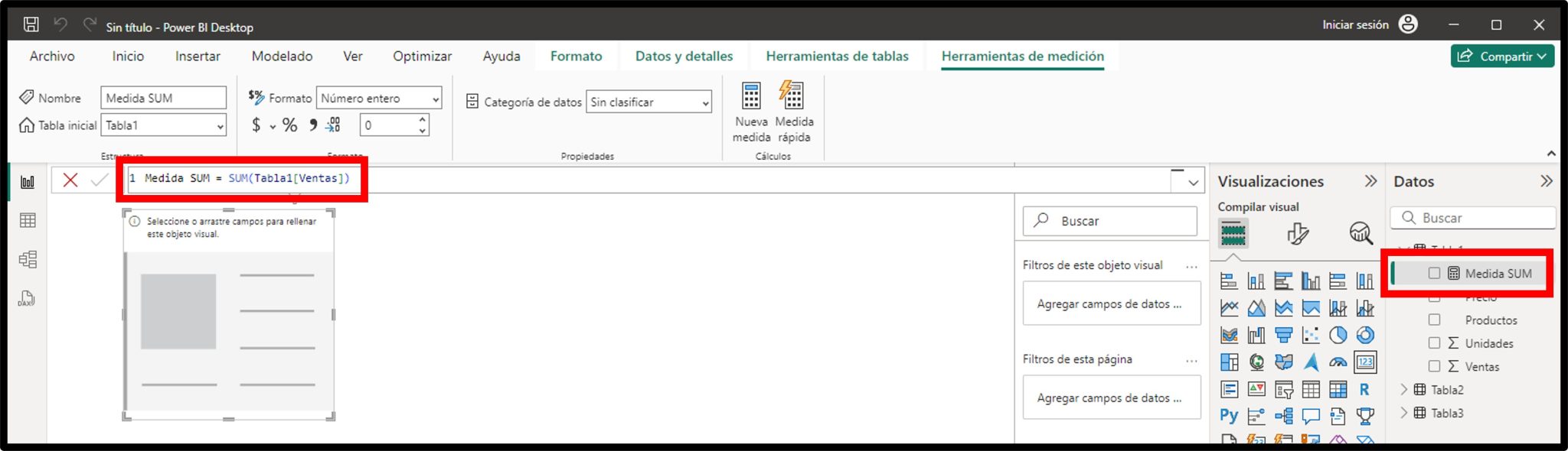 Las funciones SUM y SUMX en Power BI | Curso gratis de Power BI