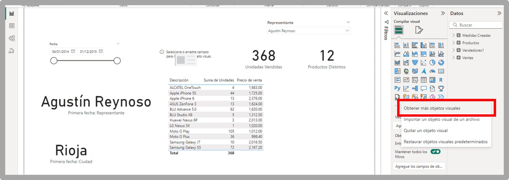 Cuenta Gratuita en Power Bi Service