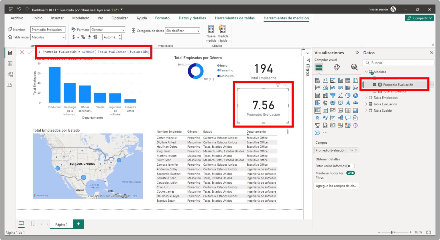 Curso de Power BI desde cero | Fórmula Dax AVERAGE
