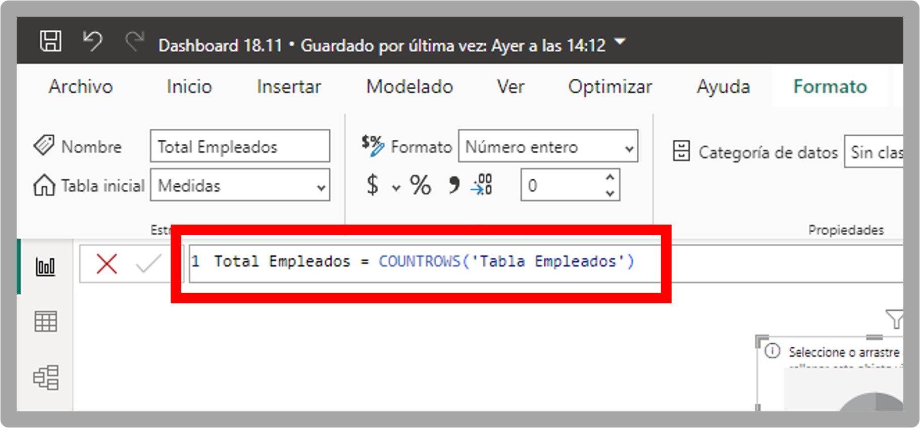 Curso de Power BI desde cero | Fórmula Dax COUNTROWS