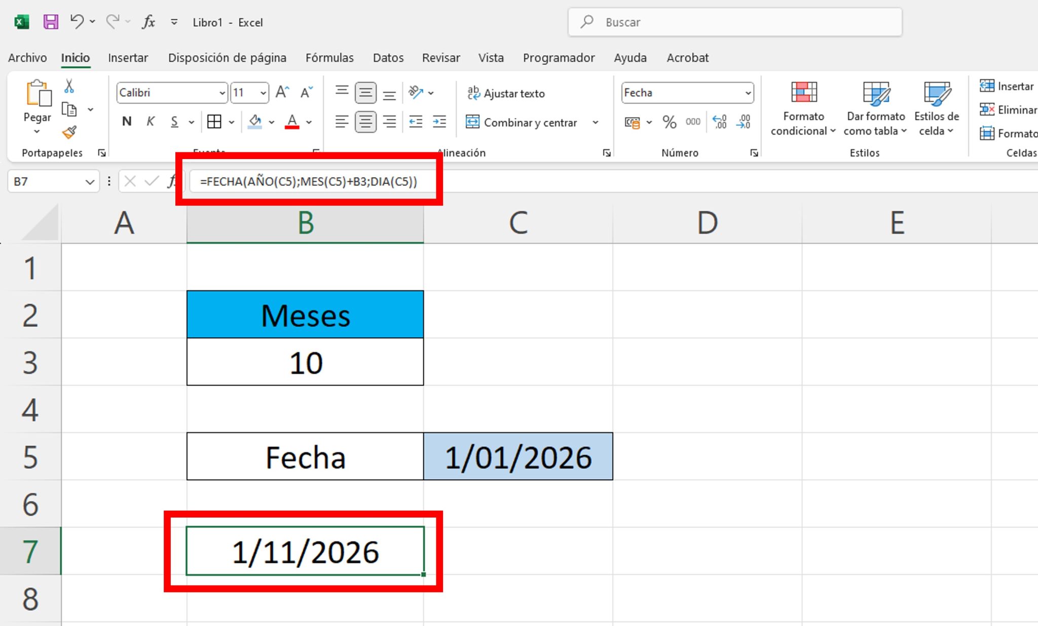 📌 Cómo Sumar Meses a una Fecha en Excel 🥇