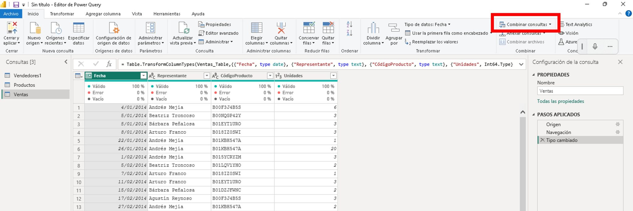 Combinar Consultas en Power Query 🚀