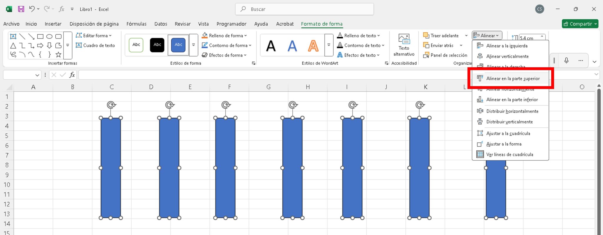 📐 Cómo Alinear y Distribuir Figuras, Gráficos y Objetos en Excel