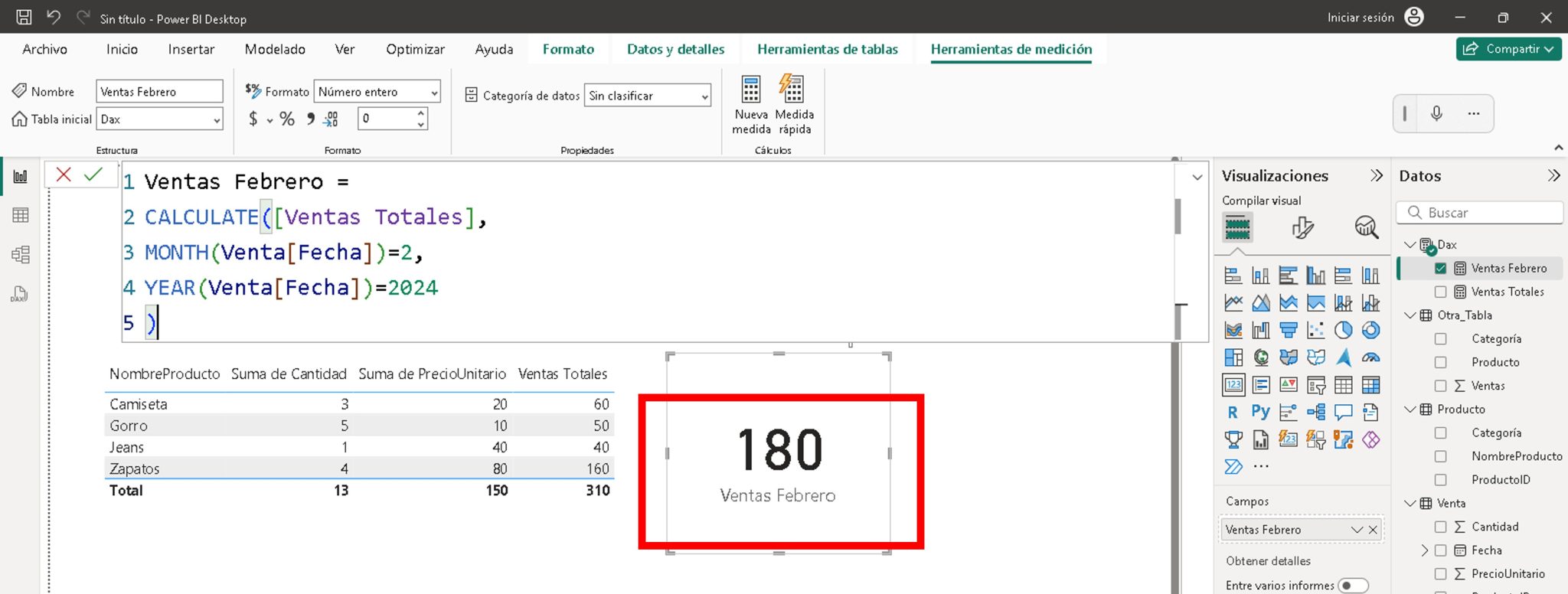 Función CALCULATE de Power Bi ⚙️