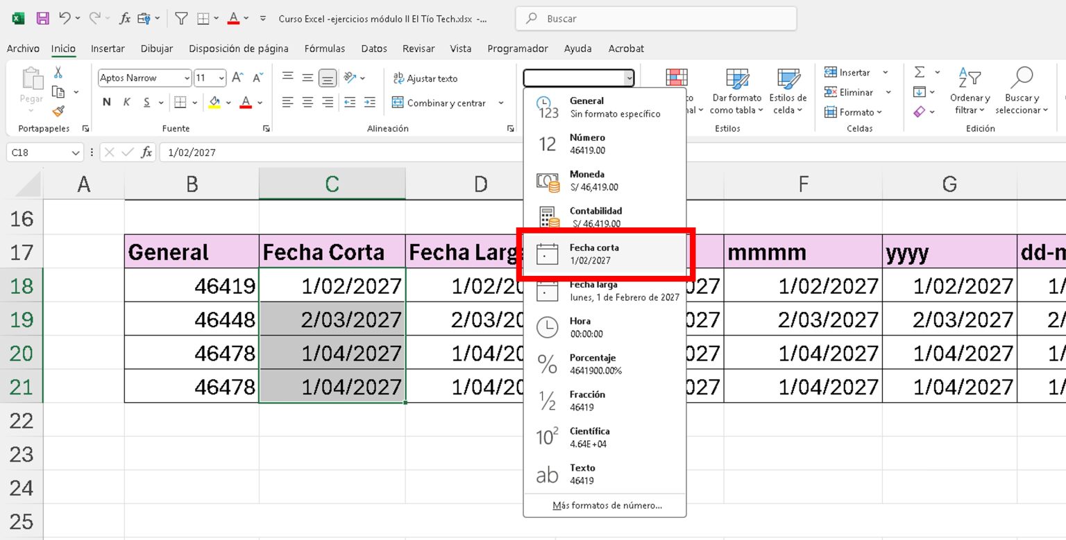 Tipos de datos en Excel (General, texto, número, moneda, contabilidad ...