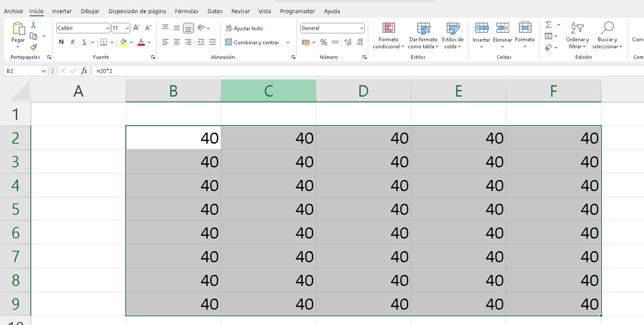 Introducción a la sintaxis de Fórmulas en Excel