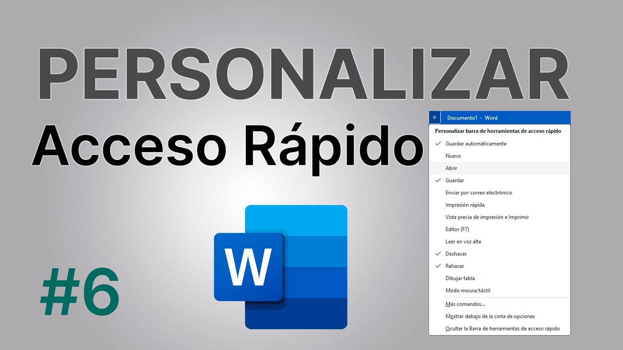 Personaliza la cinta de opciones y accesos rápidos en Word 🎨