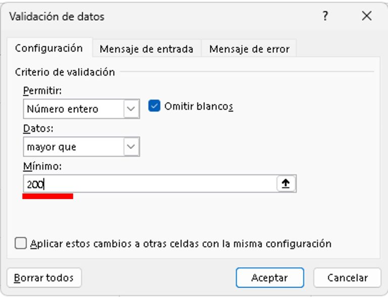 Restringir el ingreso de ciertos números: Validación de números en Excel 🔢