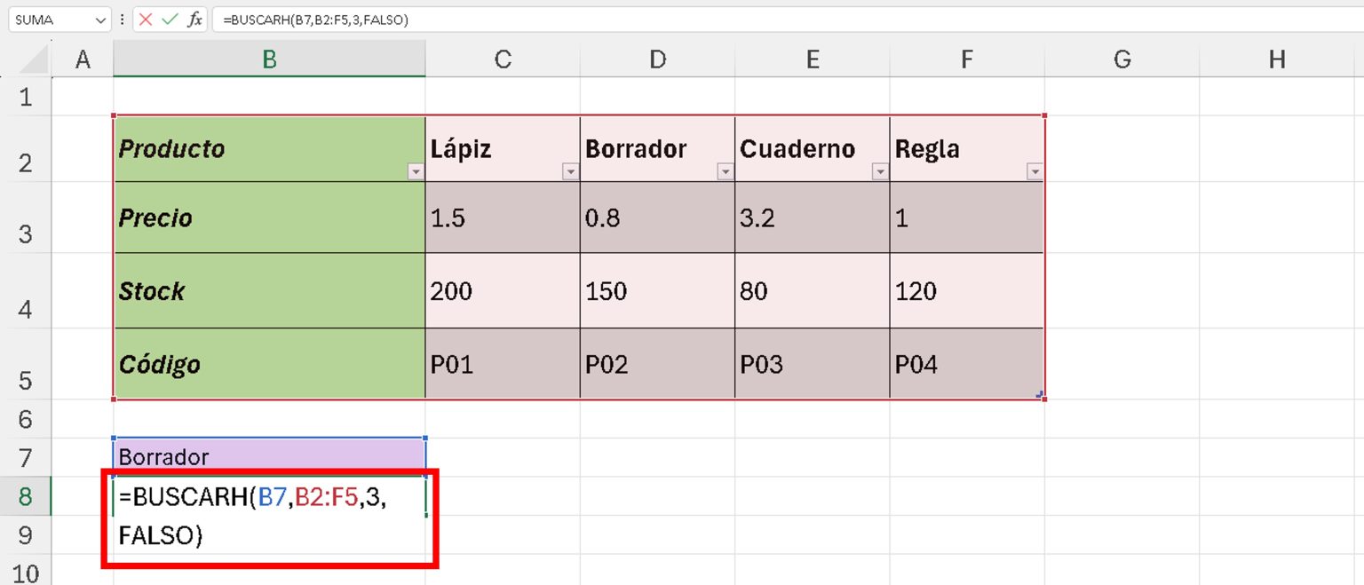 Capítulo 51. La función BuscarH de Excel 📊