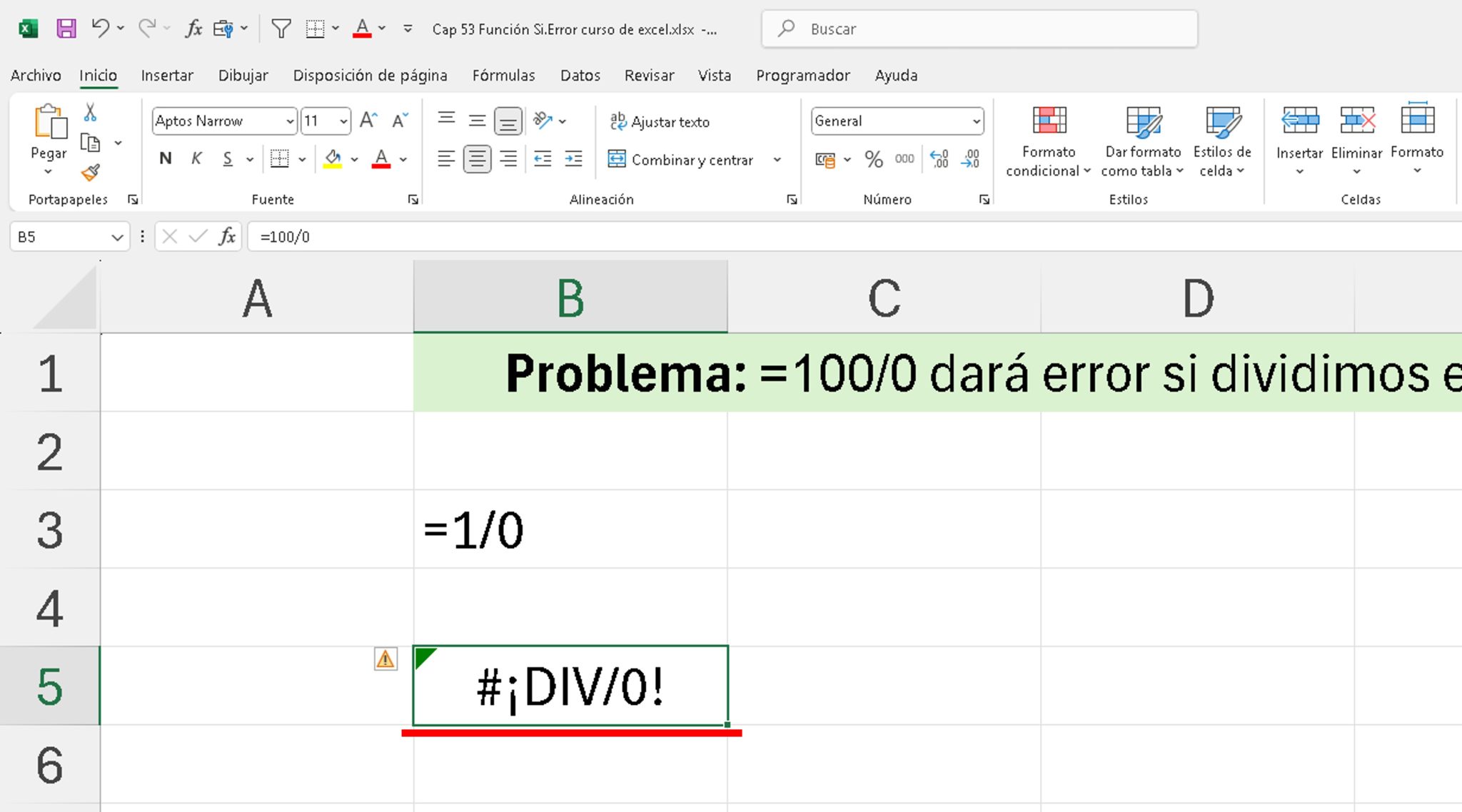 Función Si.Error de Excel: Evita errores facilmente
