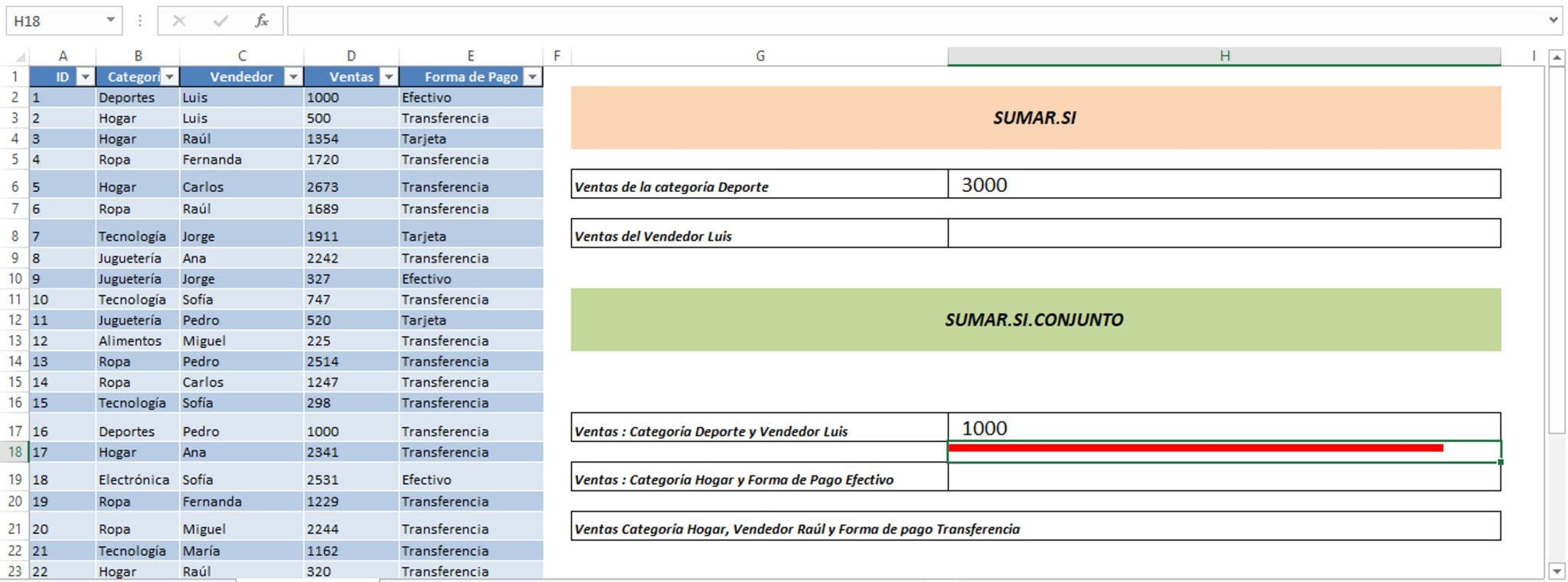 Capítulo 85: Repaso función Sumar , sumar si y sumar si conjunto